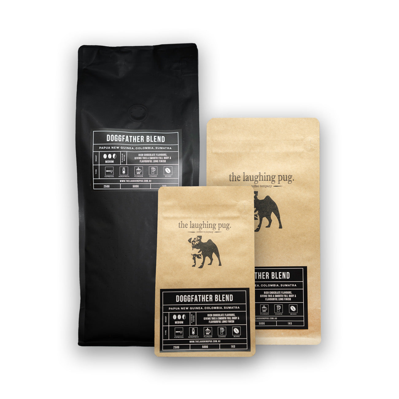 Whole Beans: All Flavours – The Laughing Pug Coffee Co