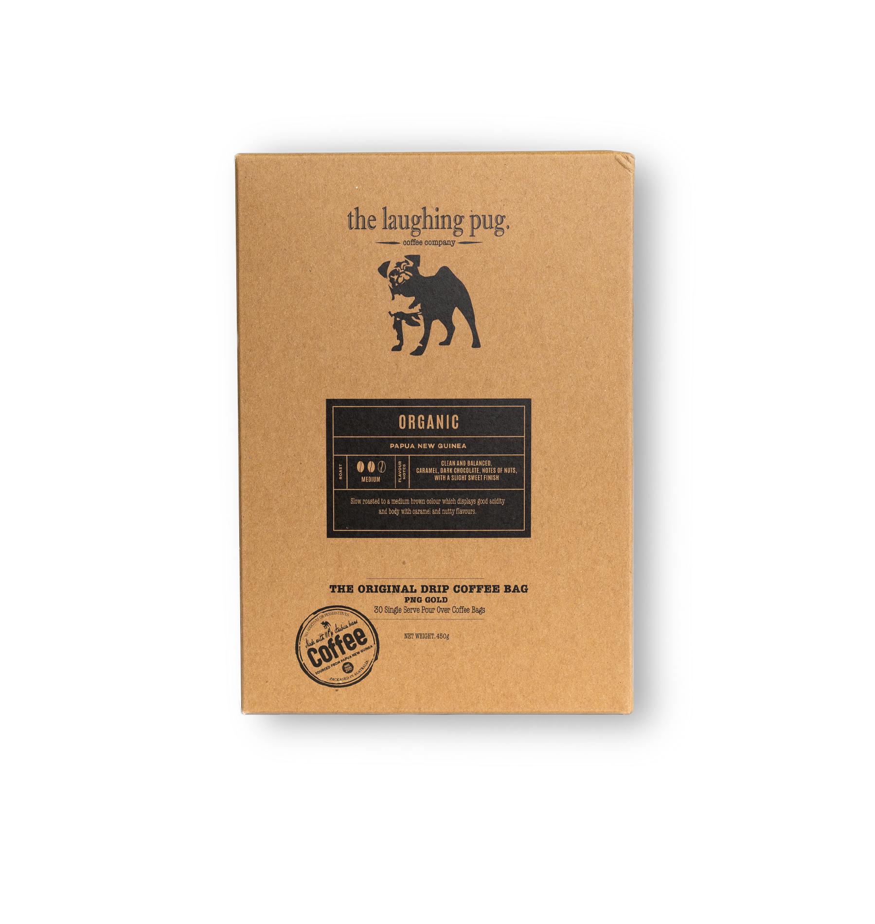Individually foiled Drip Coffee Bags – The Laughing Pug Coffee Co