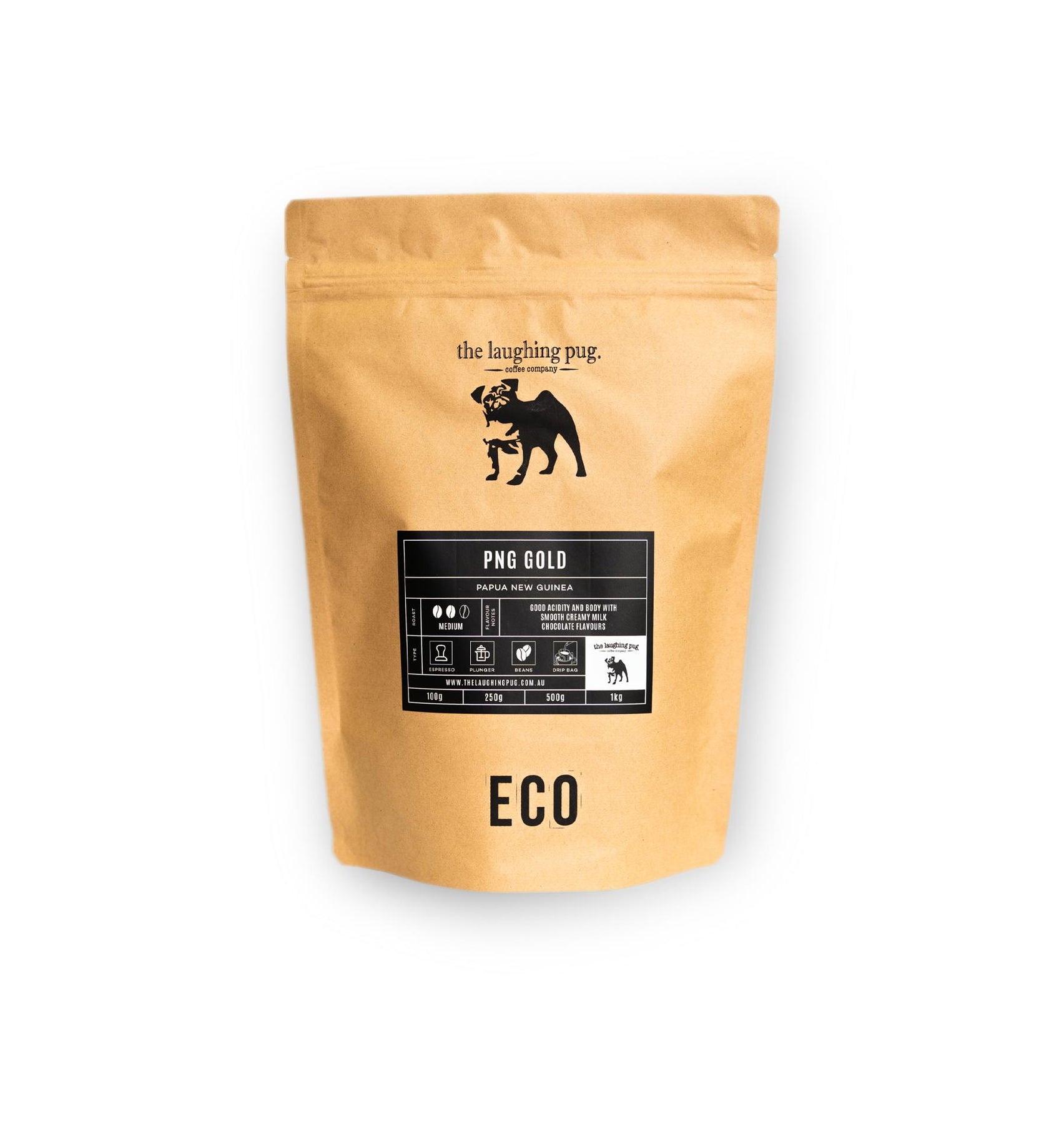 Drip Coffee Bags: Resealable Eco Packet – The Laughing Pug Coffee Co